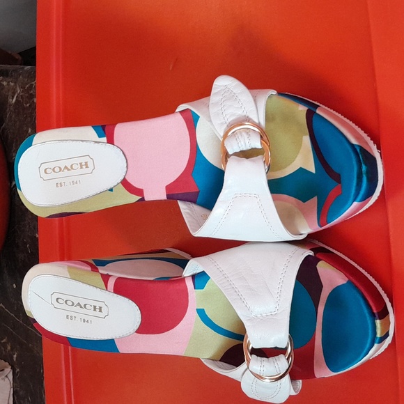 Coach | Shoes | Coach Open Toes Shoes Size 9b | Poshmark